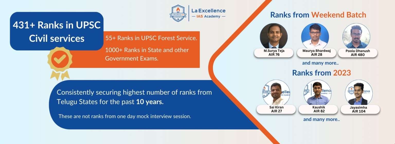 IAS Weekend Batch | Weekend Batch for UPSC | Hyderabad - La Excellence ...