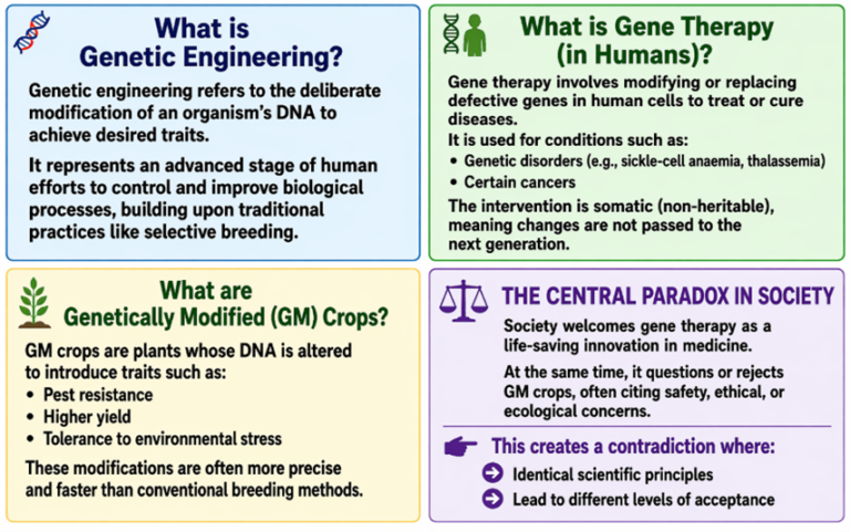 Gene Therapy GM Debate: Policy Paradox in Biotechnology